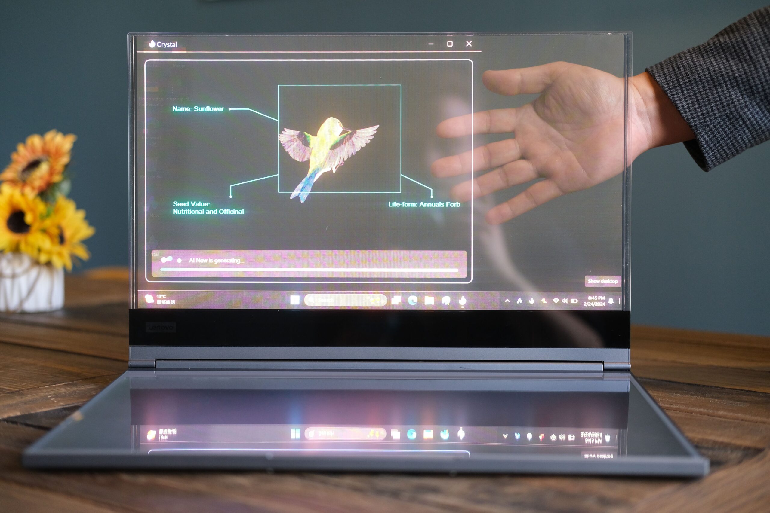 Lenovo’s Transparent Laptop Bridges The Gap Between Real And Virtual ...